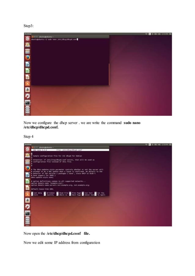 Networking DHCP server Setup Reports | PDF