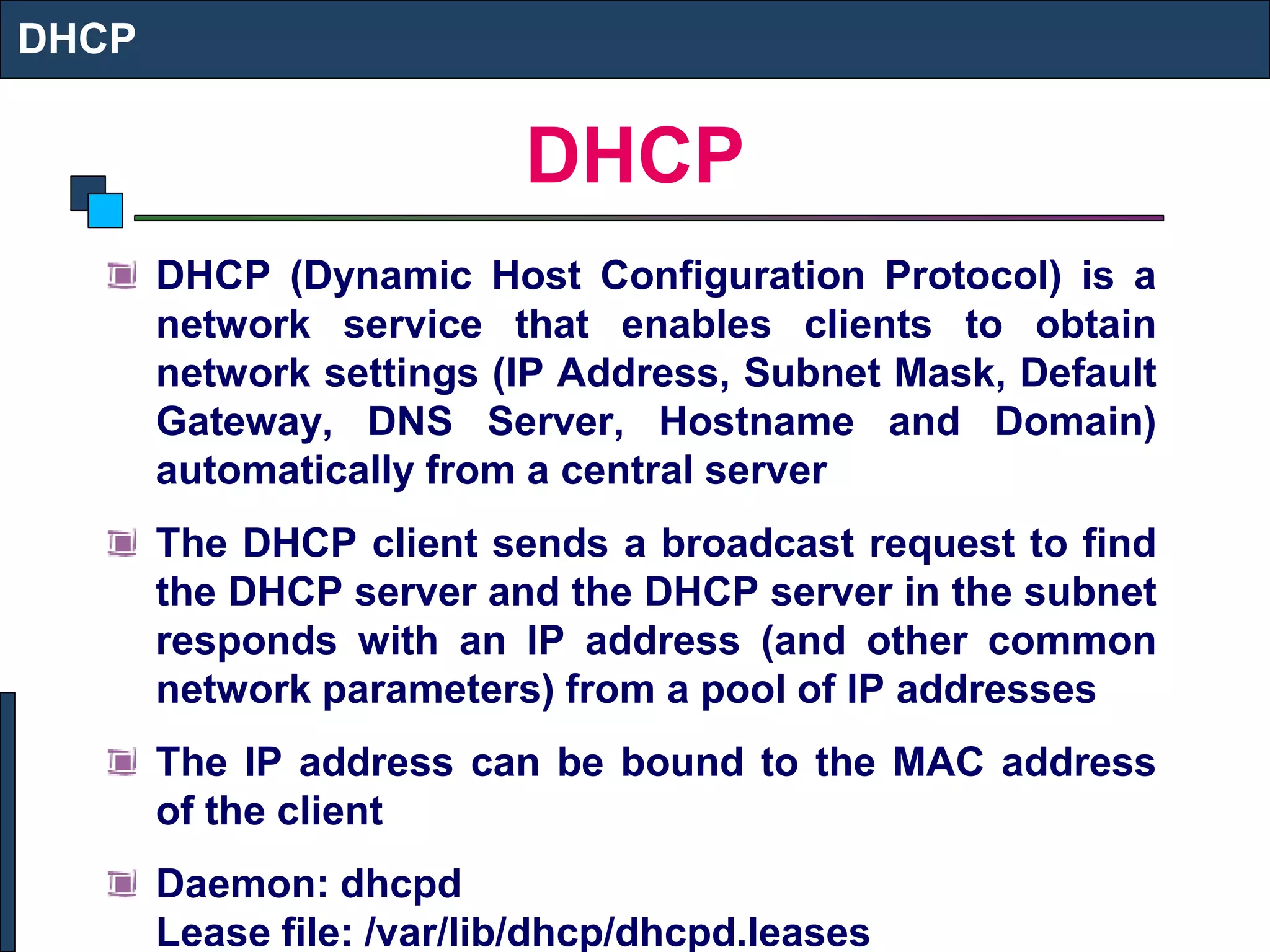 DHCP and NIS | PPT