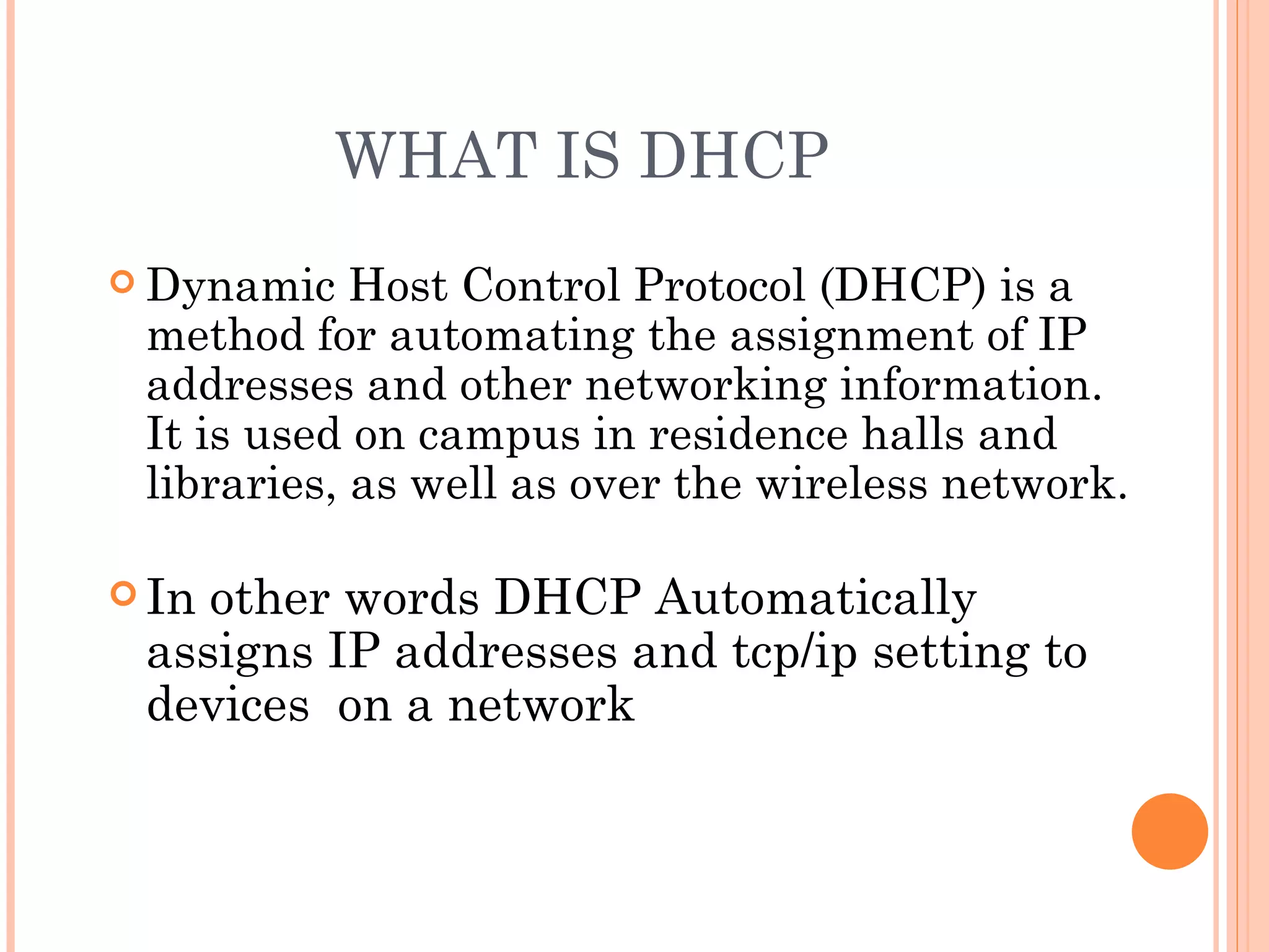 Dhcp by lalit bhati | PPT