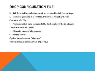 Dhcp Configuration File | PPTX | Computer Networking | Computing
