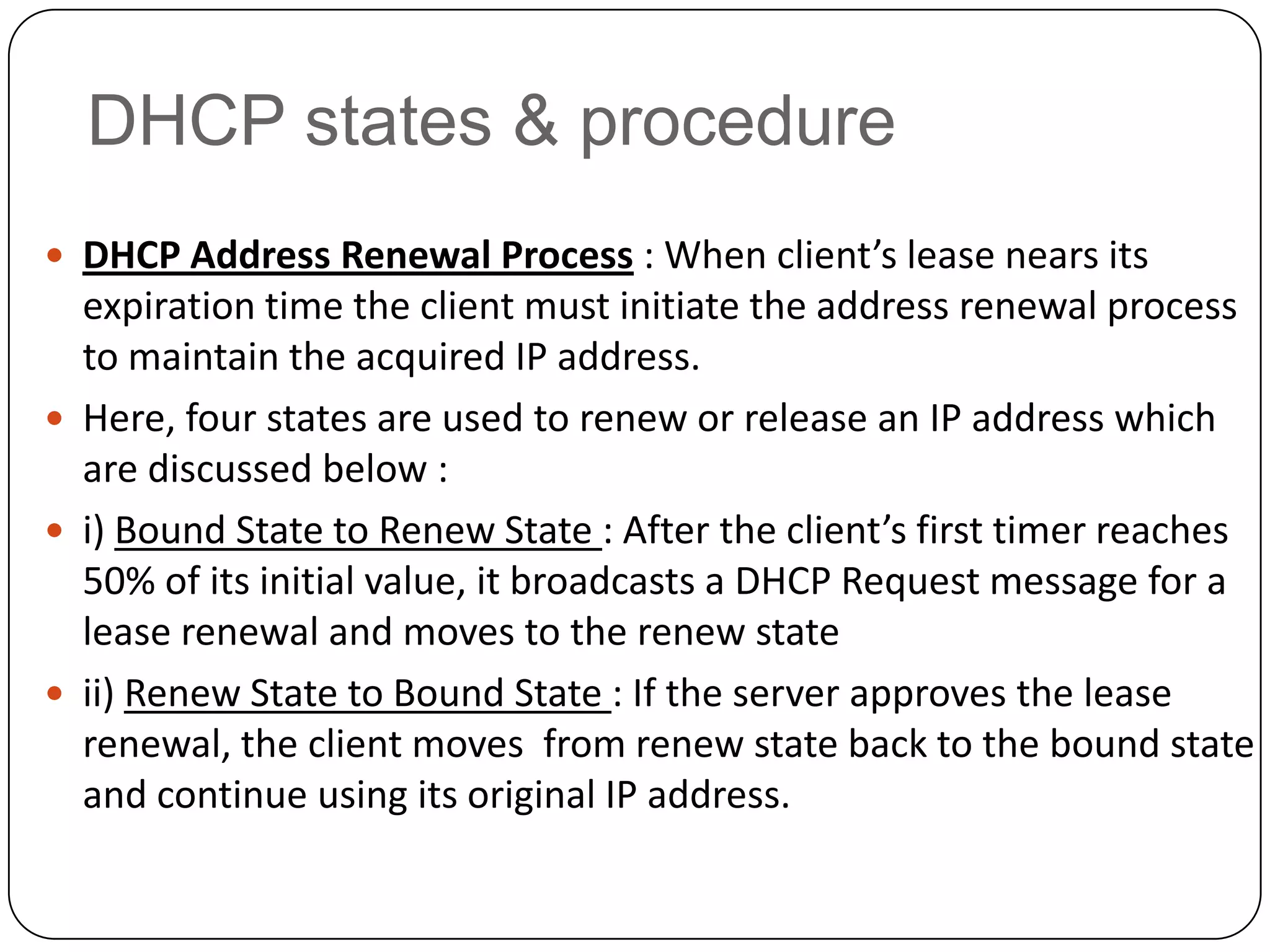 Dhcp ppt | PPTX