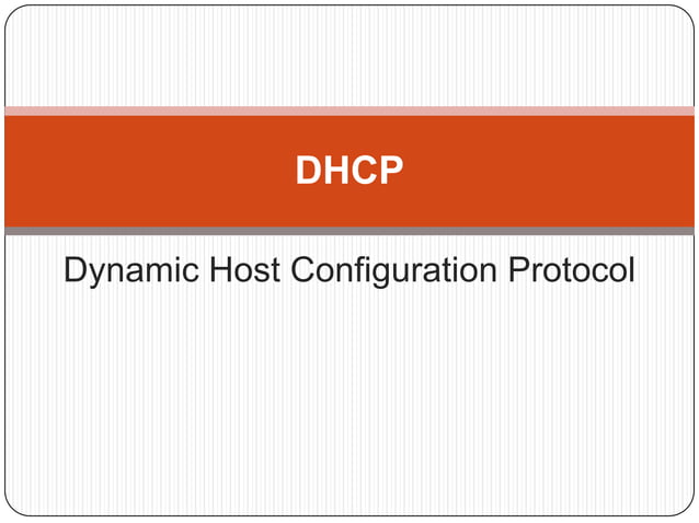 Dhcp ppt | PPTX | Computer Networking | Computing