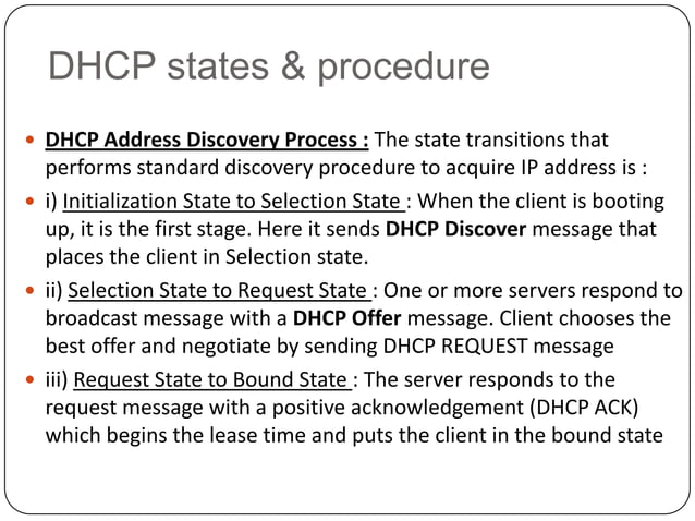 Dhcp ppt | PPTX | Computer Networking | Computing