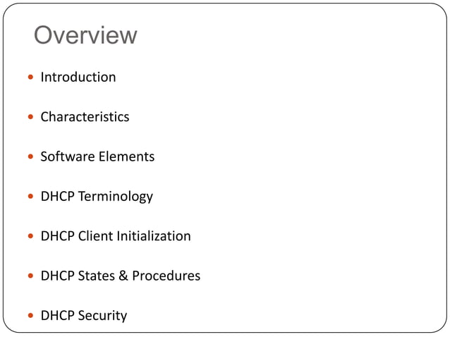 Dhcp ppt | PPTX | Computer Networking | Computing