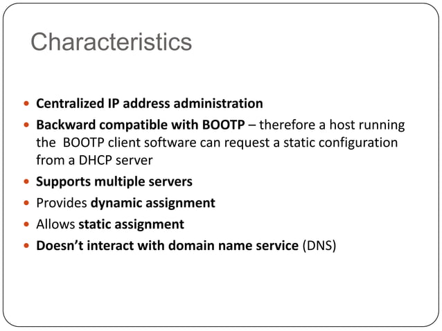 Dhcp ppt | PPTX | Computer Networking | Computing