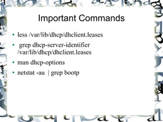 Dhcp presentation | ODP