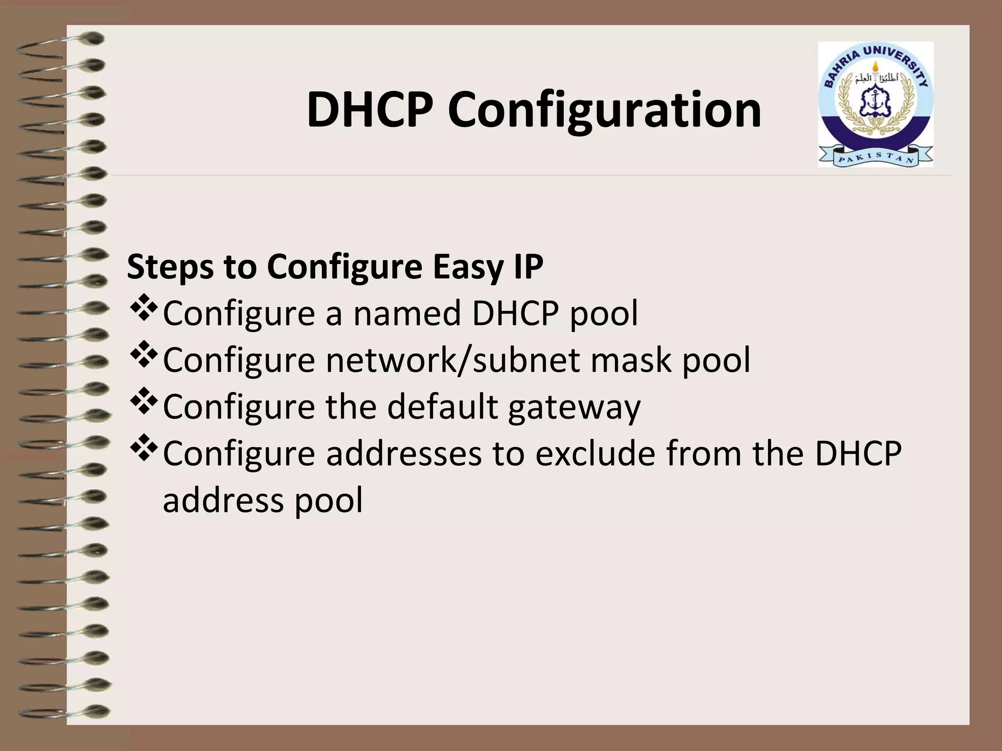 Dhcp presentation | PPT | Computer Networking | Computing