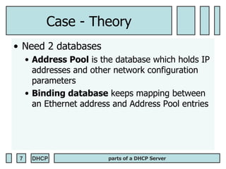 Dhcp presentation 01 | PPT | Computer Networking | Computing