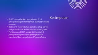 DHCP SERVER [Autosaved] DEBIAN 10 SERVER.pptx