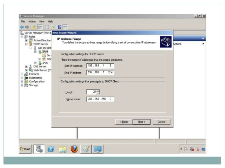 How to configure DHCP Server