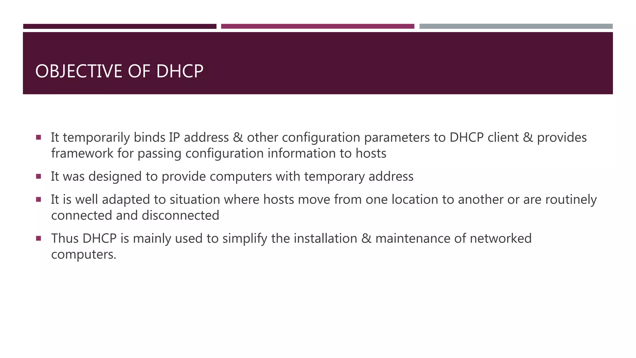Dhcp server configuration | PPTX