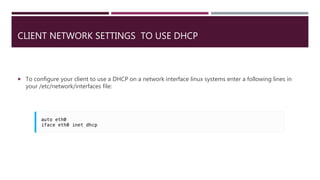 Dhcp server configuration | PPTX