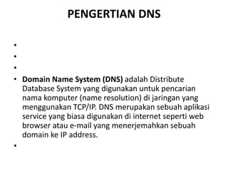 Dhcp server dan dns server | PPTX