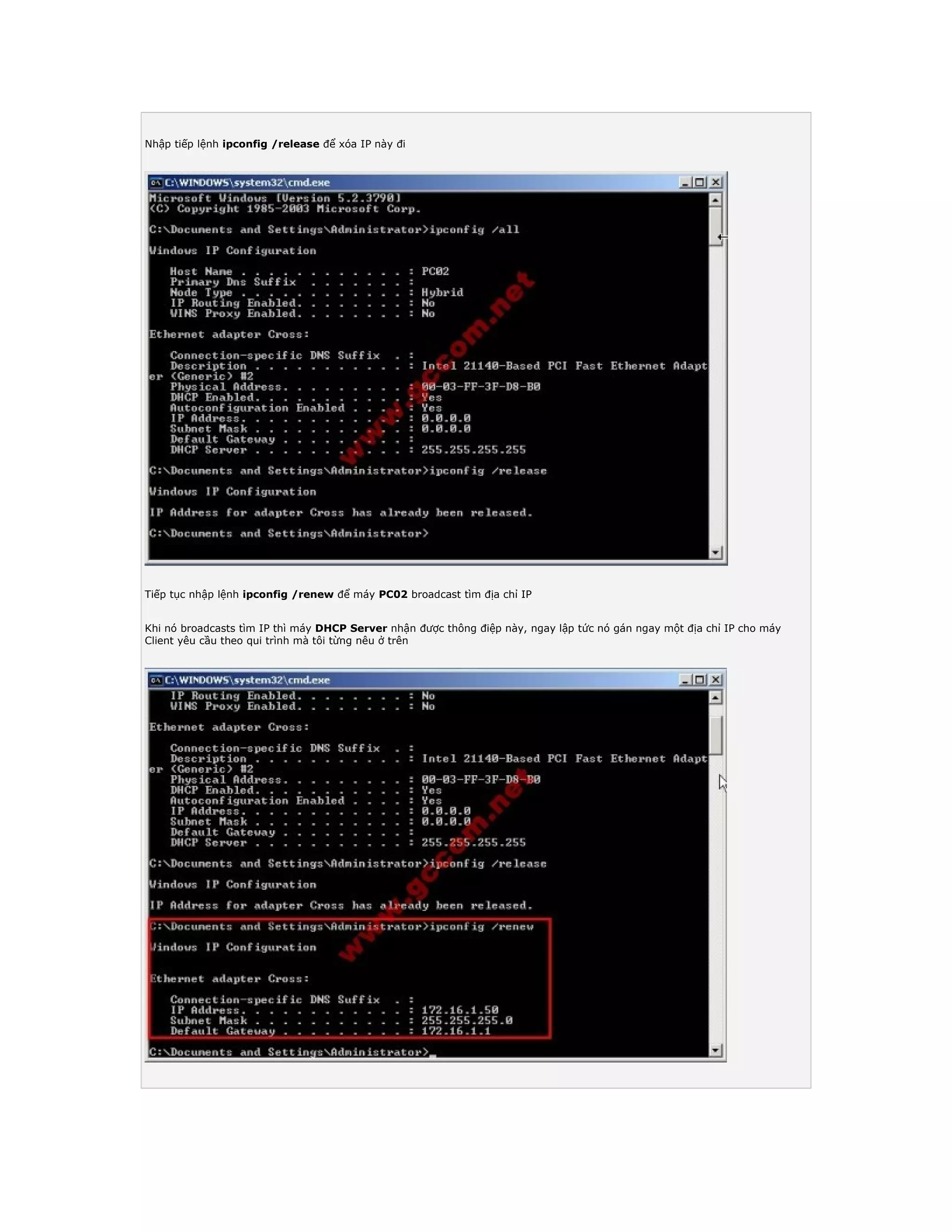 Dhcp server, dhcp relay agent 2008 | DOC