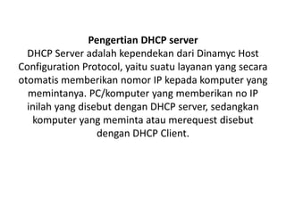 Dhcp server & dns server | PPTX