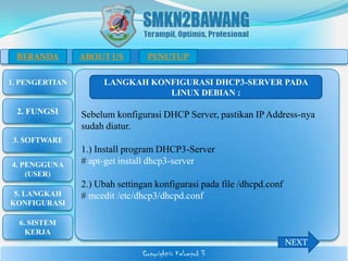 Dhcp server klp3 12 tkj 1 | PPT