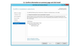Dhcp server and windows 2012 | PPT
