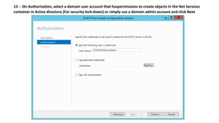 Dhcp server and windows 2012 | PPT