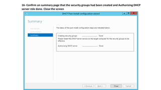 Dhcp server and windows 2012 | PPT