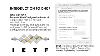 Dhcp server and windows 2012 | PPT