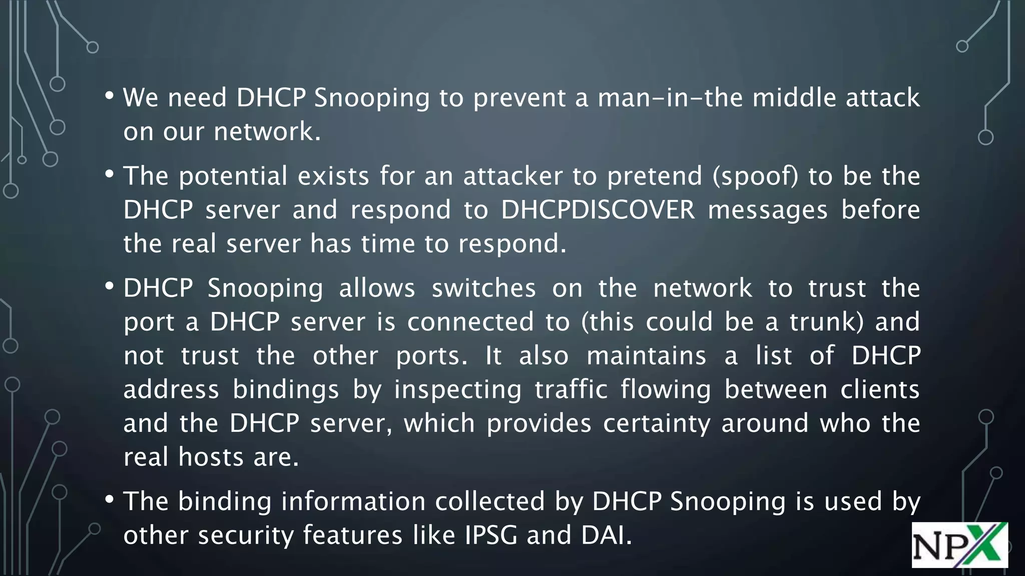 DHCP Snooping | PPTX | Computer Networking | Computing
