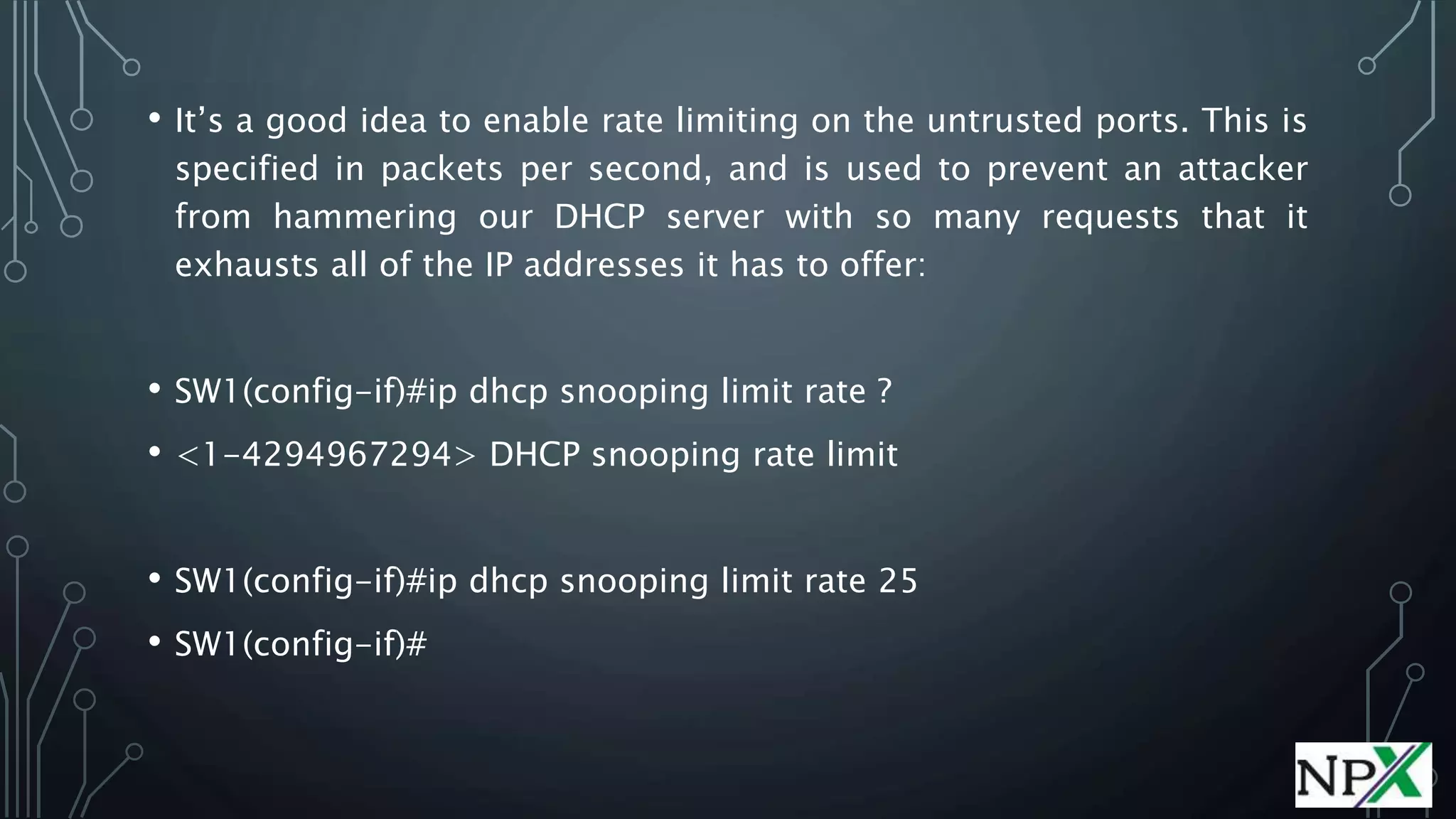 DHCP Snooping | PPTX | Computer Networking | Computing