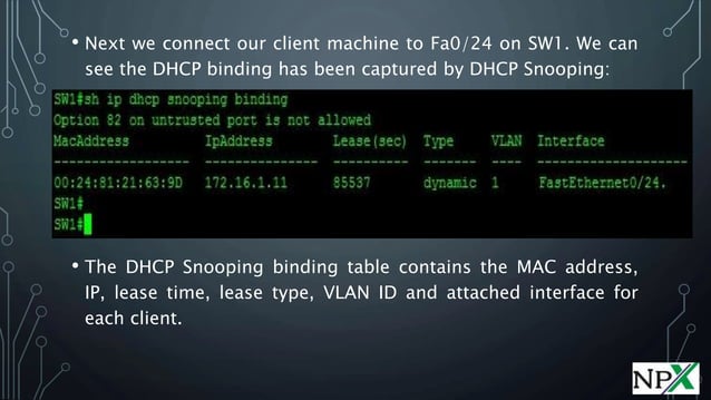 DHCP Snooping | PPTX | Computer Networking | Computing