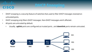 dhcp-snooping-presentation about DHCP snooping | PPTX