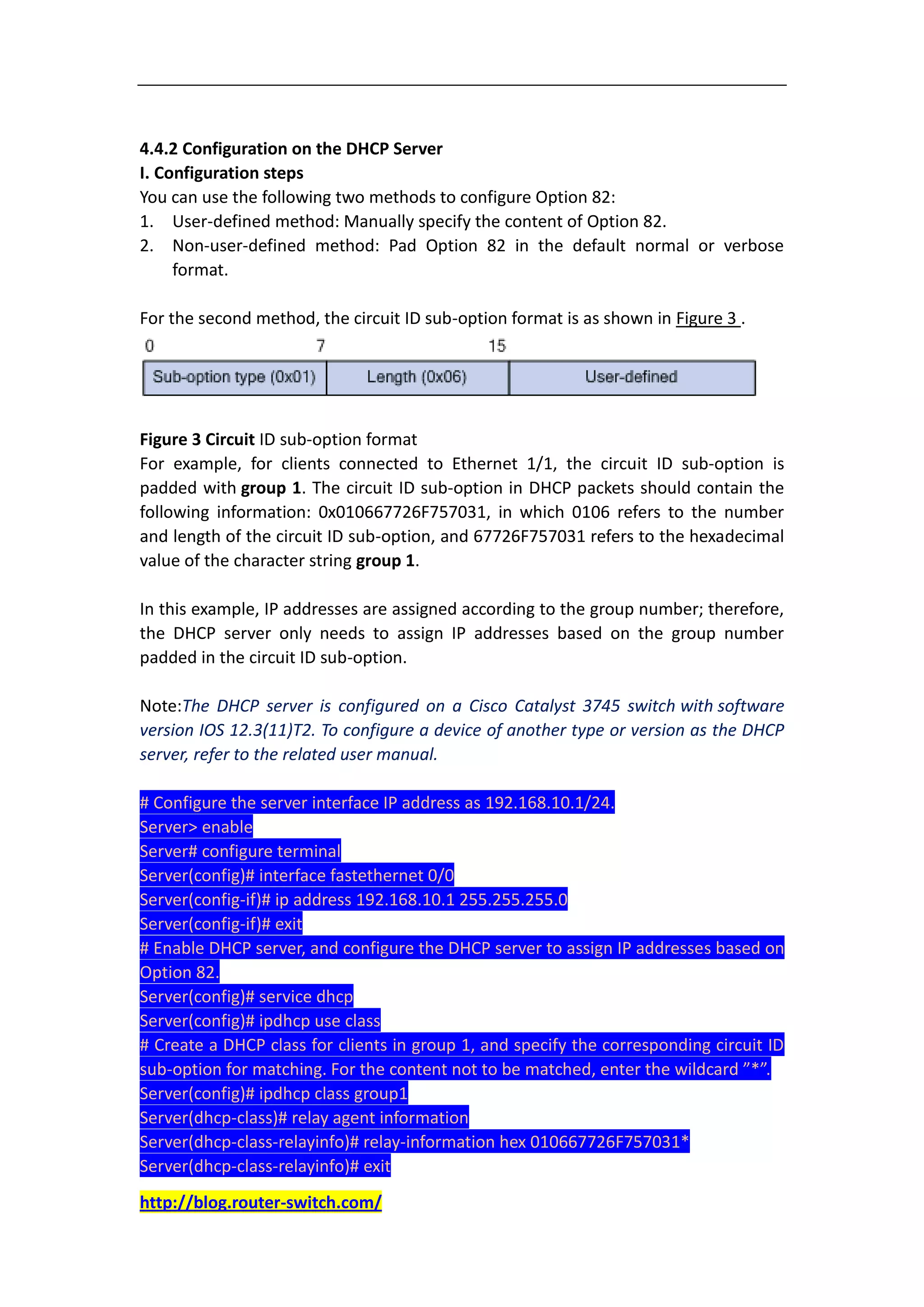 Dhcp snooping option 82 configuration | PDF Dhcp snooping option 82 configuration | PDF