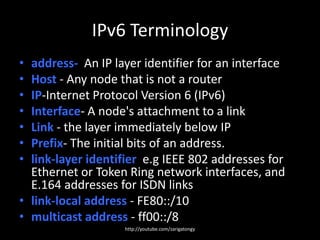 Dhcpv6 Tutorial Overview, DHCP for Ipv6 ,RFC 3315 - IETF | PPTX
