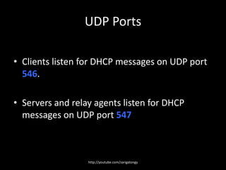 Dhcpv6 Tutorial Overview, DHCP for Ipv6 ,RFC 3315 - IETF | PPTX
