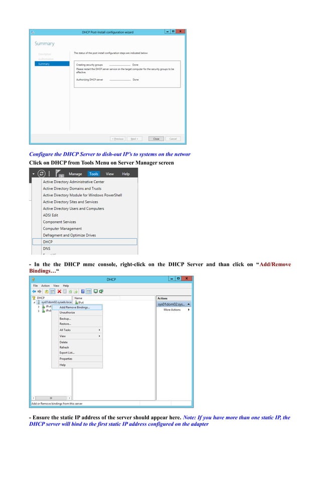 DHCP windows server 2012 | PDF | Computer Networking | Computing