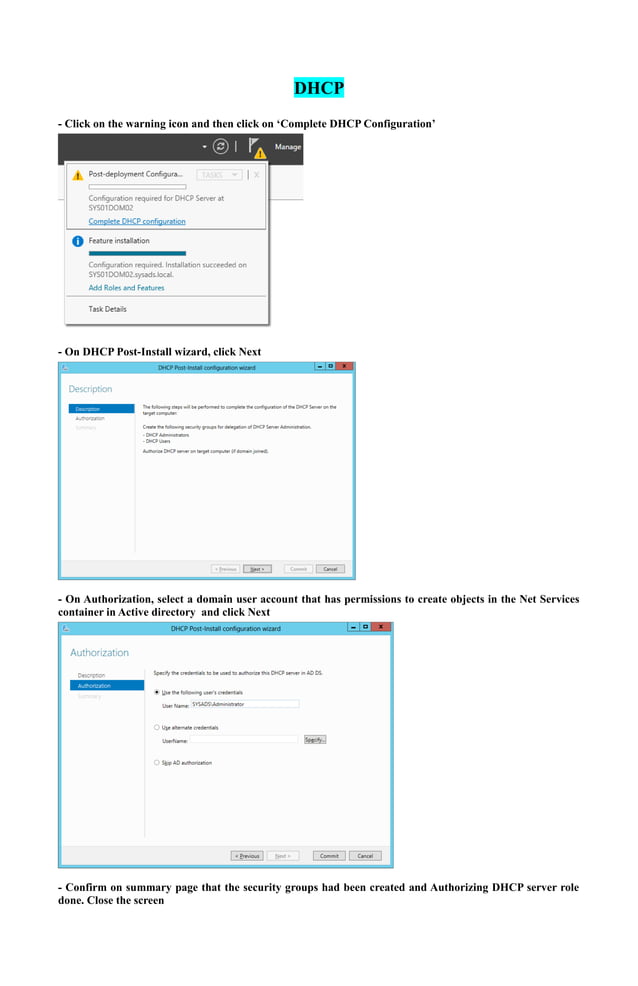 DHCP windows server 2012 | PDF