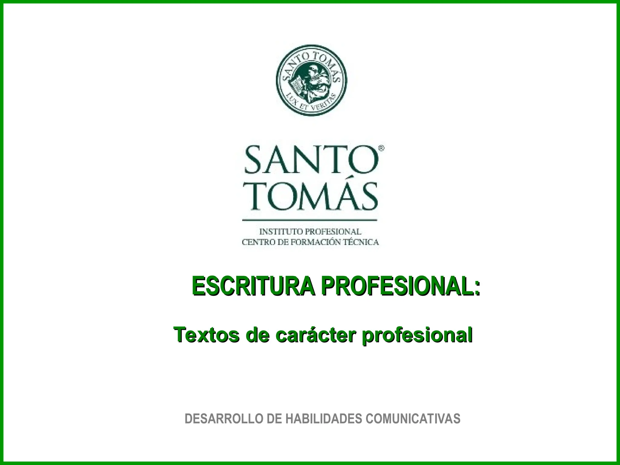 escritura profesional, tipo de escritura.ppt