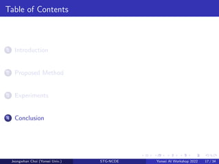 [Yonsei AI Workshop 2022] Graph Neural Controlled Differential Equations for Traffic Forecasting ...