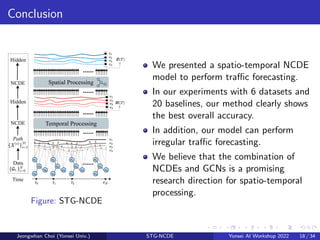 [Yonsei AI Workshop 2022] Graph Neural Controlled Differential Equations for Traffic Forecasting ...