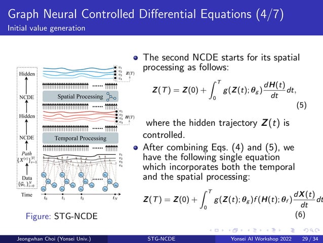 [Yonsei AI Workshop 2022] Graph Neural Controlled Differential Equations for Traffic Forecasting ...