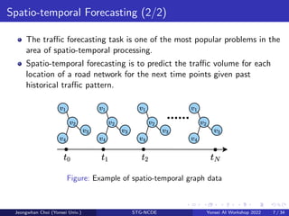 [Yonsei AI Workshop 2022] Graph Neural Controlled Differential Equations for Traffic Forecasting ...