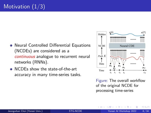 [Yonsei AI Workshop 2022] Graph Neural Controlled Differential Equations for Traffic Forecasting ...