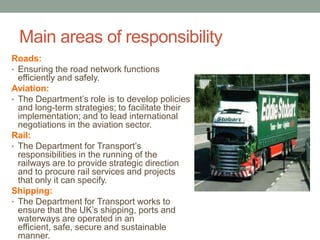 DEPARTMENT FOR TRANSPORT | PPTX