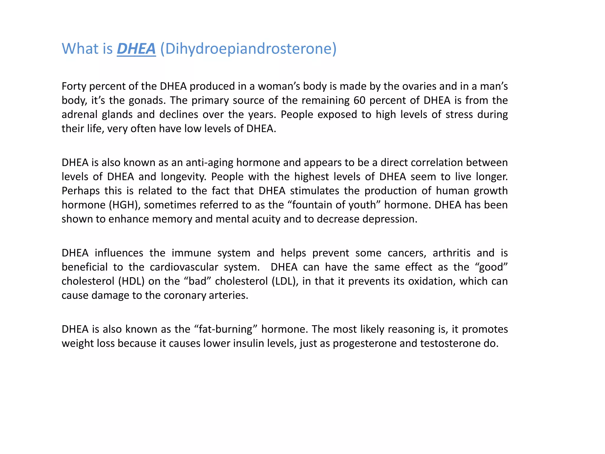 Dhea and estrogen | PPT