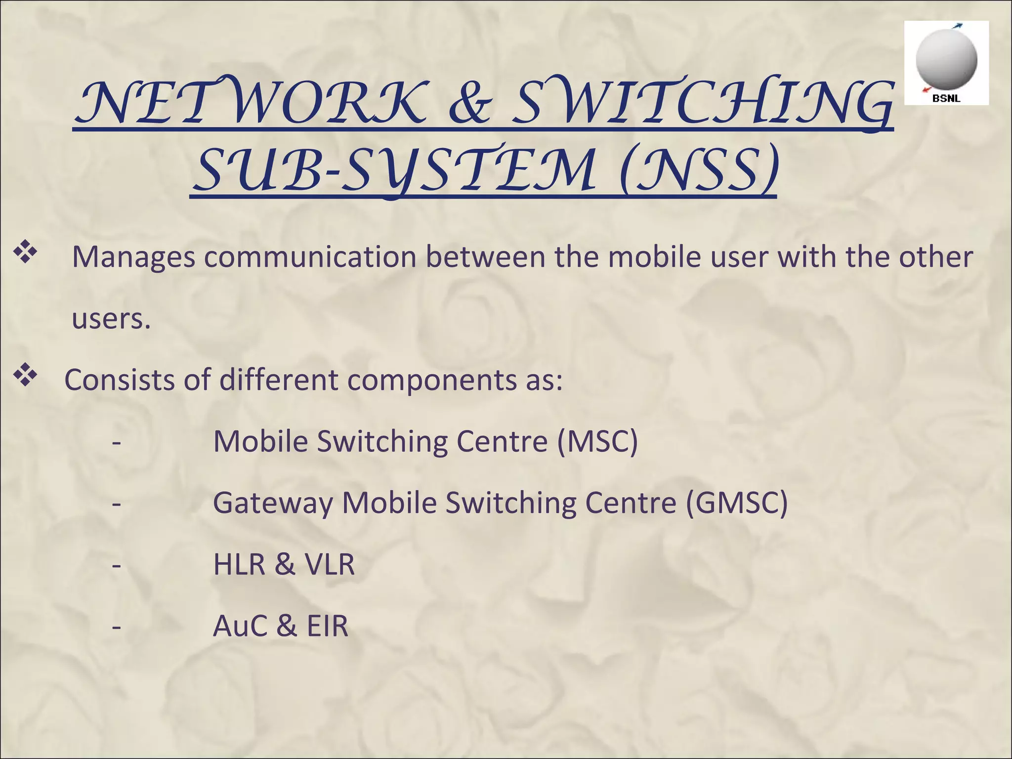 GSM Presentation | PPT