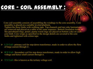 Power Transformer ( Summer Training presentation BHEL ) | PPTX