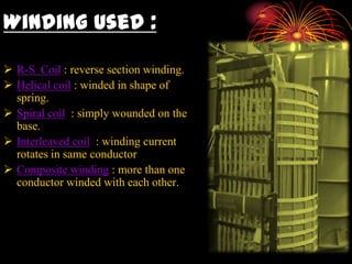 Power Transformer ( Summer Training presentation BHEL ) | PPTX