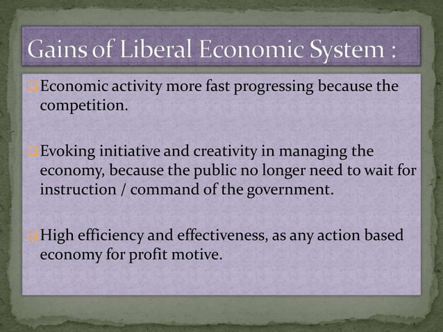 Dhera agung liberal economic system | PPT