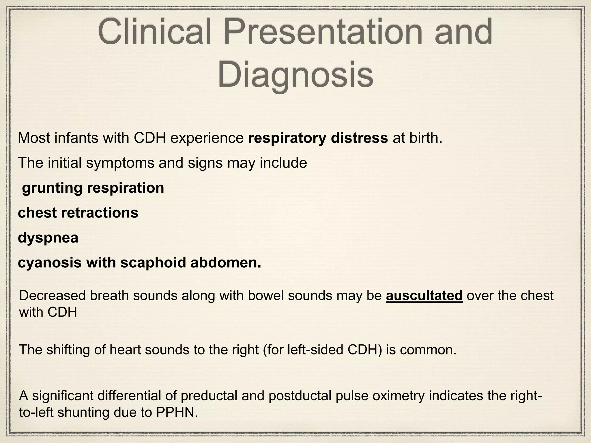 Diaphragmatic hernia in children | PPTX