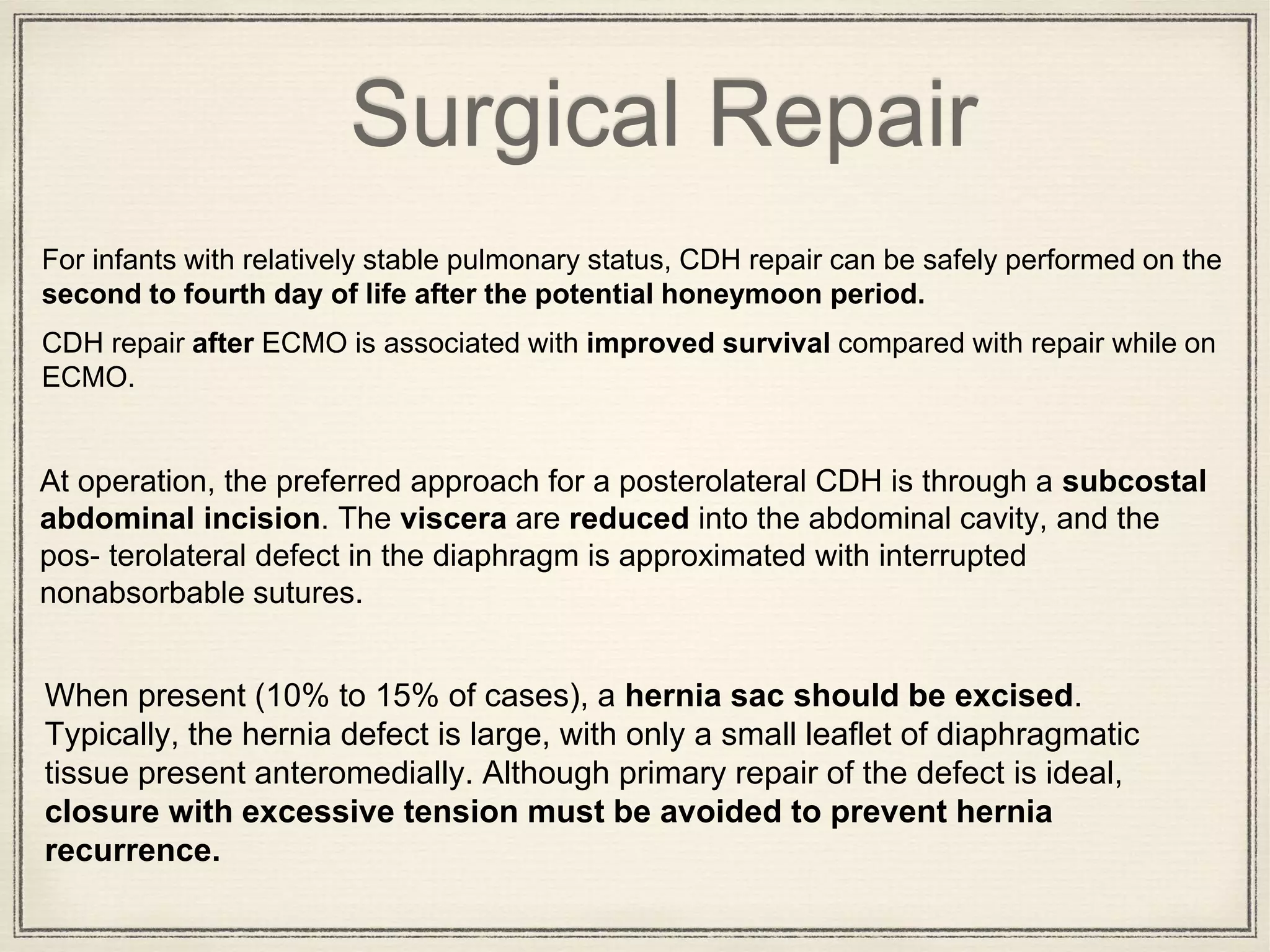 Diaphragmatic hernia in children | PPTX