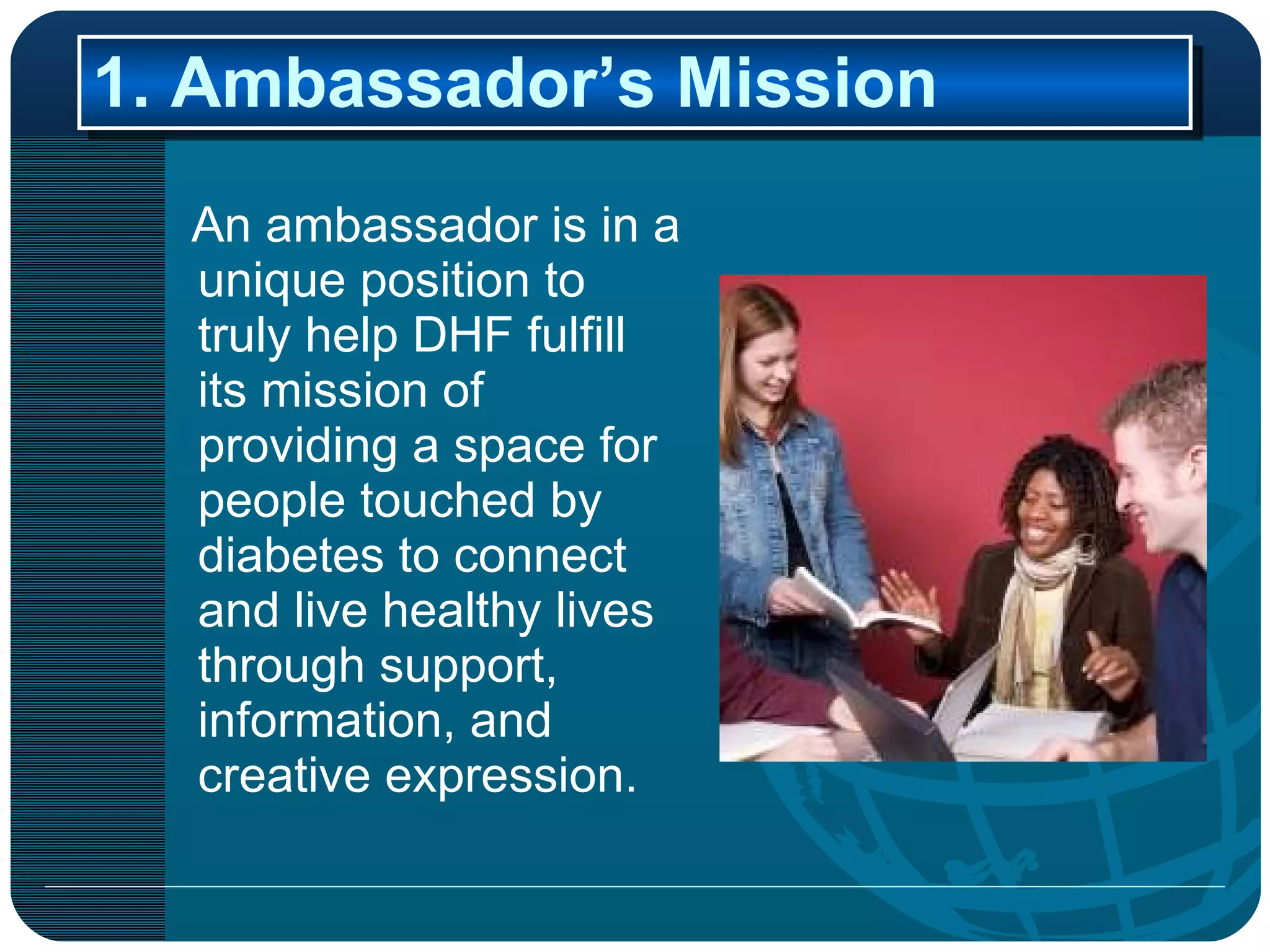 Dhf ambassadors presentation Final | PPT | Non-Profit Organizations ...