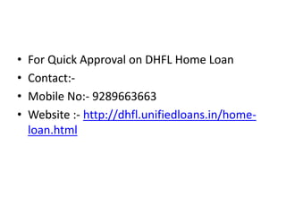 DHFL Home Loan | PPT