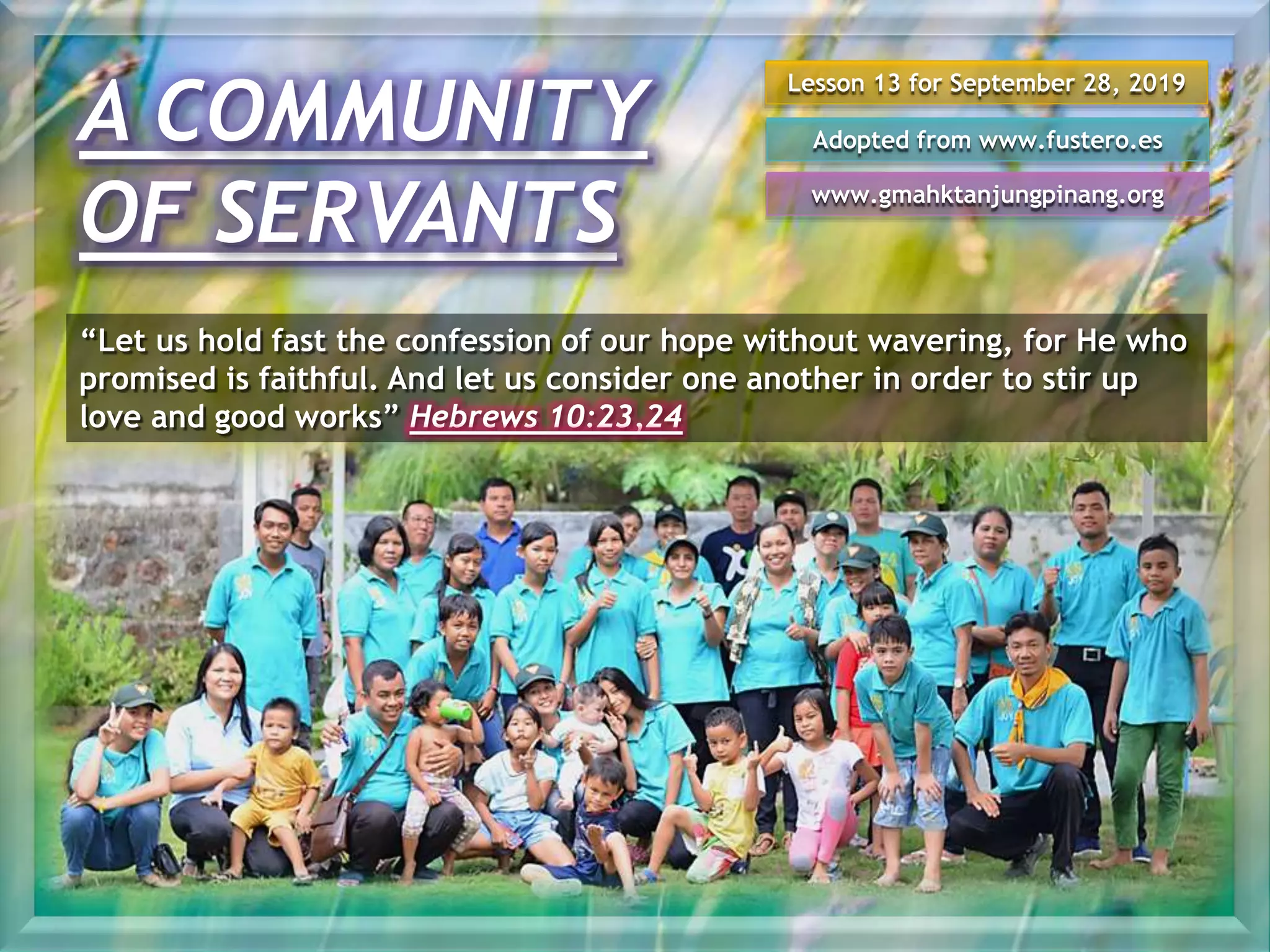 Sabbath School Lesson 13 3rd Quarter 2019 Ppt